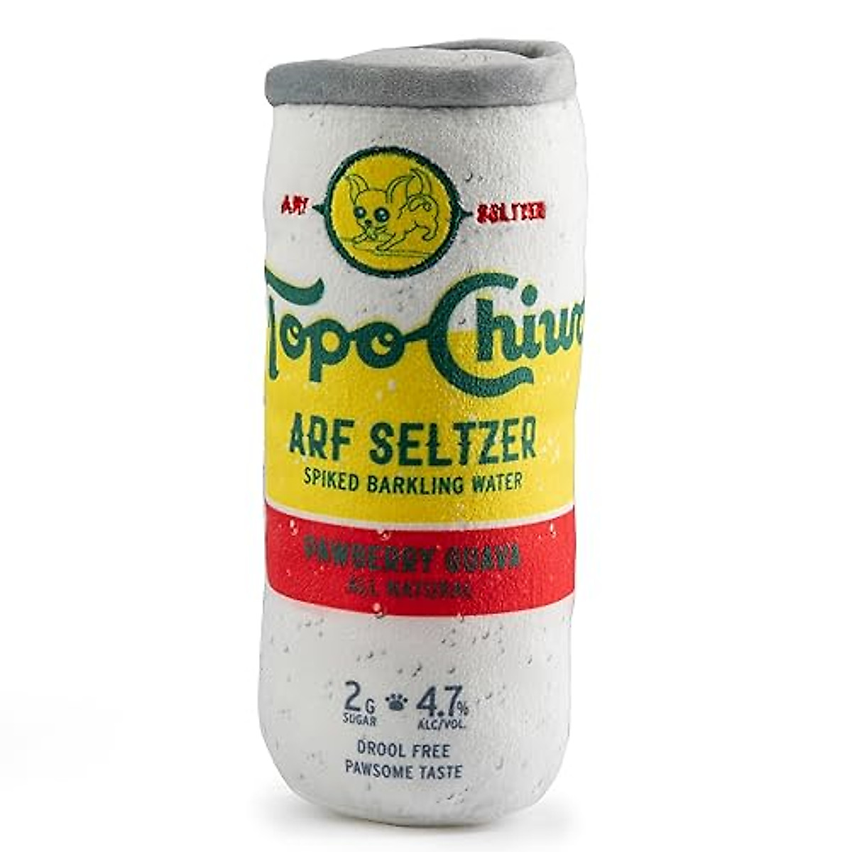 Haute Diggity Dog Hound Seltzer Collection – Soft Plush Funny Dog Toys with Squeaker and Fun, Colorful, Unique Parody Designs Made from Safe, Machine-Washable Materials for All Dog Breeds & Sizes