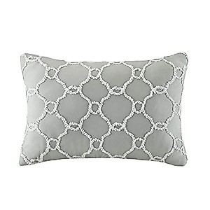 Madison Park Essentials Maible Cozy Bed in A Bag Comforter with Complete Cotton Sheet Set-Floral Medallion Damask Design All Season Cover, Decorative Pillow, Twin (68 in x 86 in), Floral Aqua 7 Piece