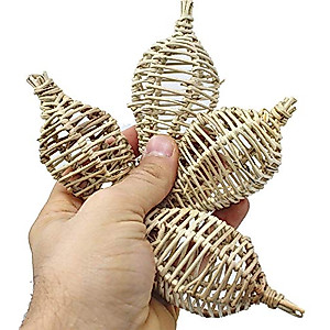 Bonka Bird Toys 1267 Vine Lantern Pk4 Bird Parrot Toy Part Craft Parrot cage Toys Cages Natural Chewy
