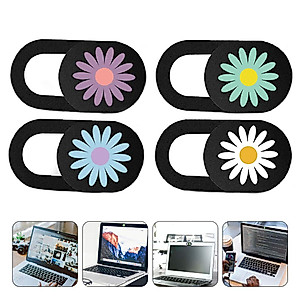 Mobestech 4pcs Camera Privacy Cover Laptop Camera Adhesive Camera Cover Laptop Privacy Cover Web Camera Cover Security Cover Webcam Slider Stickers Phone Camera Covers Ultra Thin Safety Mask