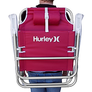Hurley Backpack Beach Chair, Fireberry