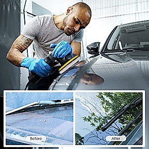 CHEGIF 17pcs 6 Inch Buffing Polishing Pads Kit, Car Buffing Sponge Pads Cutting Polishing Pad Kit, Includes Wool Buffing Pad and Polishing Bonnets with M14 Drill Adapter for Car Polishing and Waxing