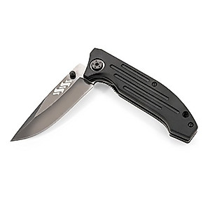 Kuuma 51910 Spring Assisted Knife (Fine Edge,4.5"), Black,One Size