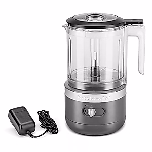 KitchenAid 5 Cup Cordless Food Chopper, Charcoal Grey