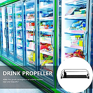 iplusmile Drink Organizer for Fridge - 4Pcs Self-Pushing Soda Can Organizer Beverage Storage Refrigerator Bottle Dispenser for Freezer Cabinets Pantry Vending Machine (12.5 inch)