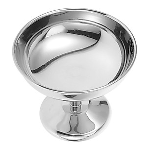 Housoutil Dessert Cup Reusable Footed Dessert Bowl Stainless Steel Ice Cream Cup Trifle Dish for Dessert Ice Cream Trifle Parfait Sundae Nuts Yogurt Smoothie Pudding Cocktail Drinks