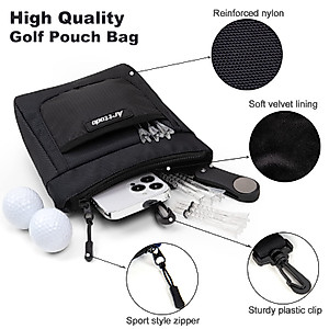 Arttodo Golf Accessories, Golf Club Cleaning Kit(13 in 1) - Golf Towel, Golf Club Cleaner, Golf Tees, Divot Repair Tool with Golf Ball Marker, Golf Pouch, Perfect Golf Gifts for Men