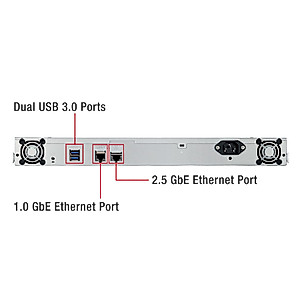 BUFFALO TeraStation Essentials 4-Bay Rackmount NAS 32TB (4x8TB) with HDD Hard Drives Included 2.5GBE / Computer Network Attached Storage/Private Cloud/NAS Storage/Network Storage/File Server