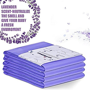 Refills Compatible with Dekor Classic Diaper Pail Refills 4 Pack Diaper Pail Liners Lavender Scent