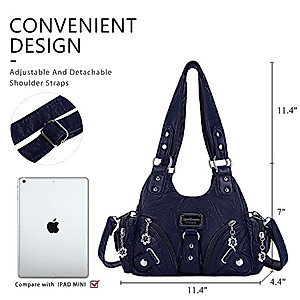 Angel Kiss Small Hobo Bags for Women Multi Pockets Purses Long Strap Handbags Adjustable Shoulder Bags for Everdayuse