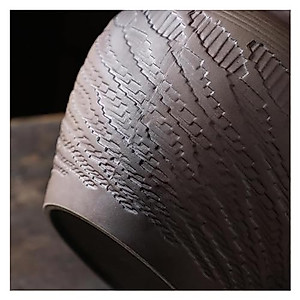 TANIDA Chinese Vintage Porcelain Sealed Storage Jar,Chinese Tradition Ceramic Tea Canister with Lid,Embossed Texture Tea Storage Jars Tea Tins Can for Kitchen Tea Coffee for Kit B (Color : A)