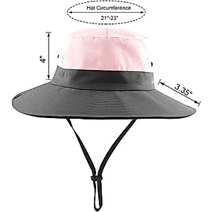 1 Pack Ponytail Sun Hat for Women UV Protection Fishing Hat Foldable Mesh Wide Brim UPF 50+ (Black)
