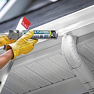 DAP 070798181847 Bf Gutter & Flashing White Raw Building Material, 10.1 oz