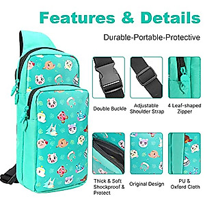 Tangaroa Switch Bag for Switch/Switch OLED - Switch Accessories Travel Crossbody Bag - Portable Backpack (ACNH)