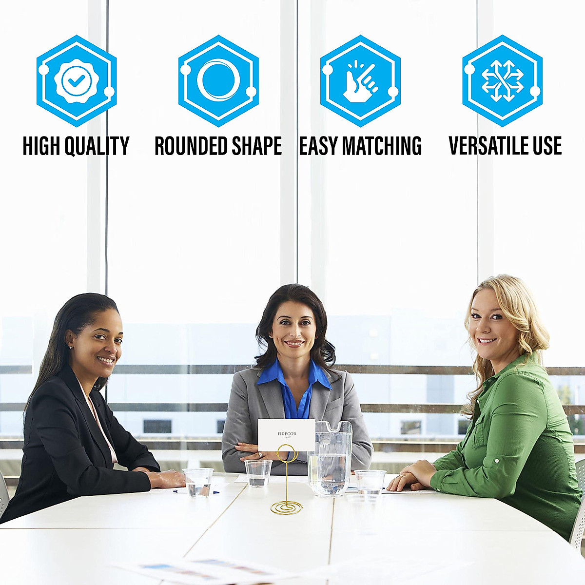 1-24 Acrylic Table Numbers for Wedding - 8.5 ″ × 4 ″ x 1/8″ Perfect Table Number Holders for Wedding, Meeting, Event, Birthday and Anniversary Party