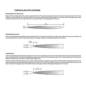 Brass Oxygen MAPP/Propane Welding Torch| Duel Fuel by Oxygen and MAPP PRO/Propane For Welding Brazing Soldering,