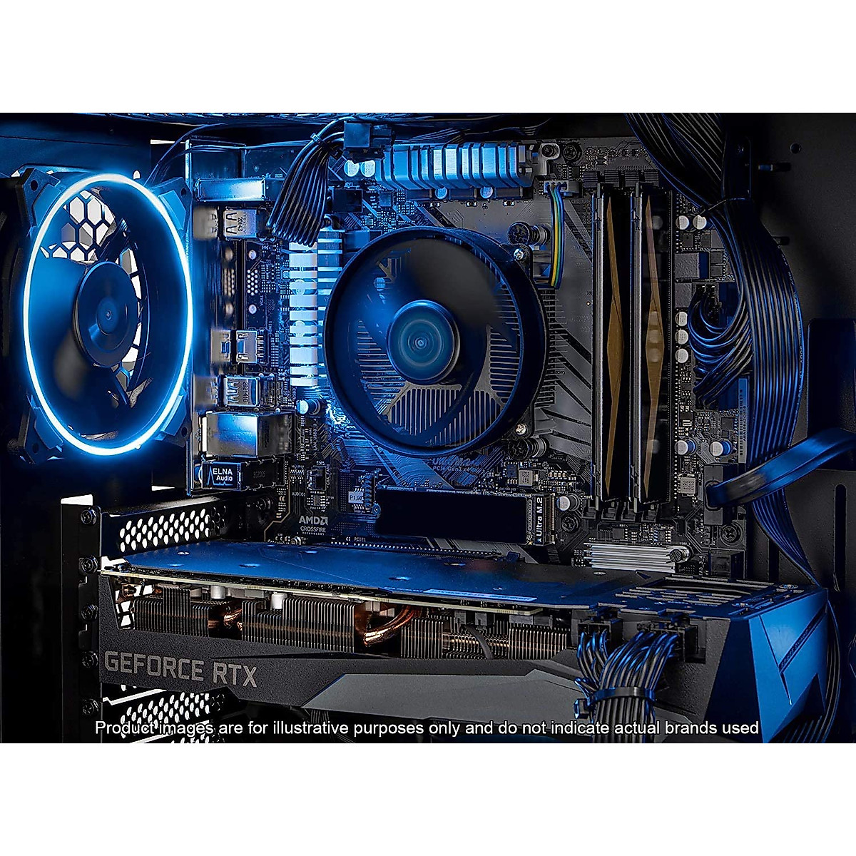 Skytech Gaming Azure Gaming PC Desktop with 30-inch Sceptre Curved Gaming Monitor