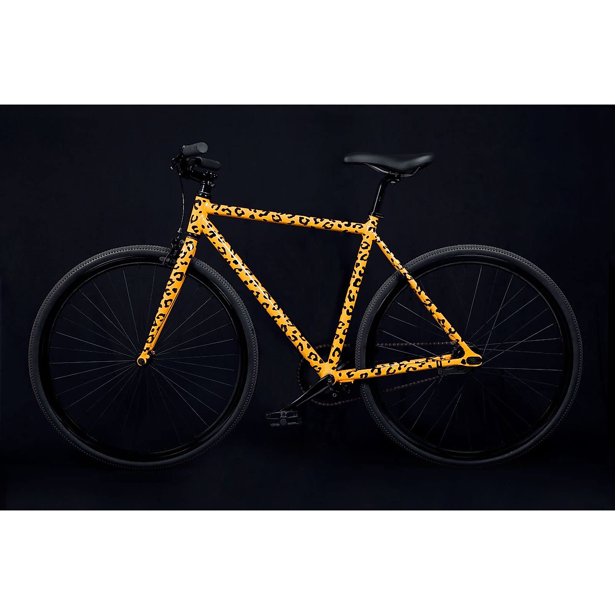 Bookman Reflective Stickers, Leopard Print (Black) - Hard Surface Stickers - 1 Sheet (3.74 x 4.53 inches)