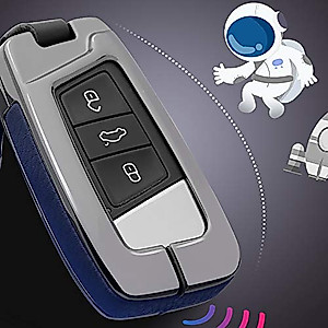 ontto Full Protection Key Fob Cover Fit for VW Key Case Smart Remote Key Shell Fit for Volkswagen Key Holder Red(1 keycover& 1 Keychain)