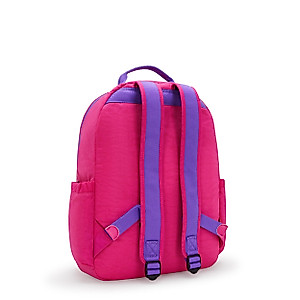 Kipling Women's Seoul 15” Laptop Backpack, Durable, Roomy with Padded Shoulder Straps, School Bag, Ultimate Dots, 13.75''L x 17.25''H x 8''D