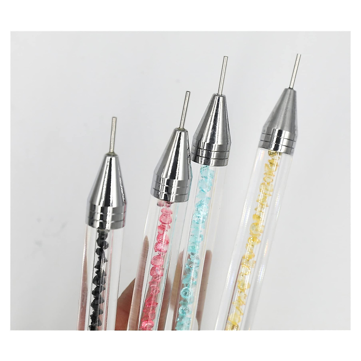 HANRUO DIY Diamond Painting Pen Tool Accessories Rhinestones Pictures Double Head Diamond Embroidery Point Drill Pen Gift (Color : Style J)