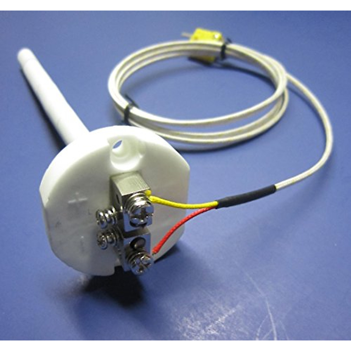 High Temperature k-Type Thermocouple Sensor Ceramic Kiln Furnace with Connector Plate and Hook up Cable 1999F 2372F 1300C CR-07