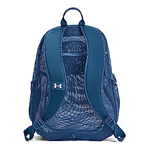 Under Armour unisex-adult Hustle Mesh Backpack, (426) Varsity Blue/Varsity Blue/White, One Size Fits Most