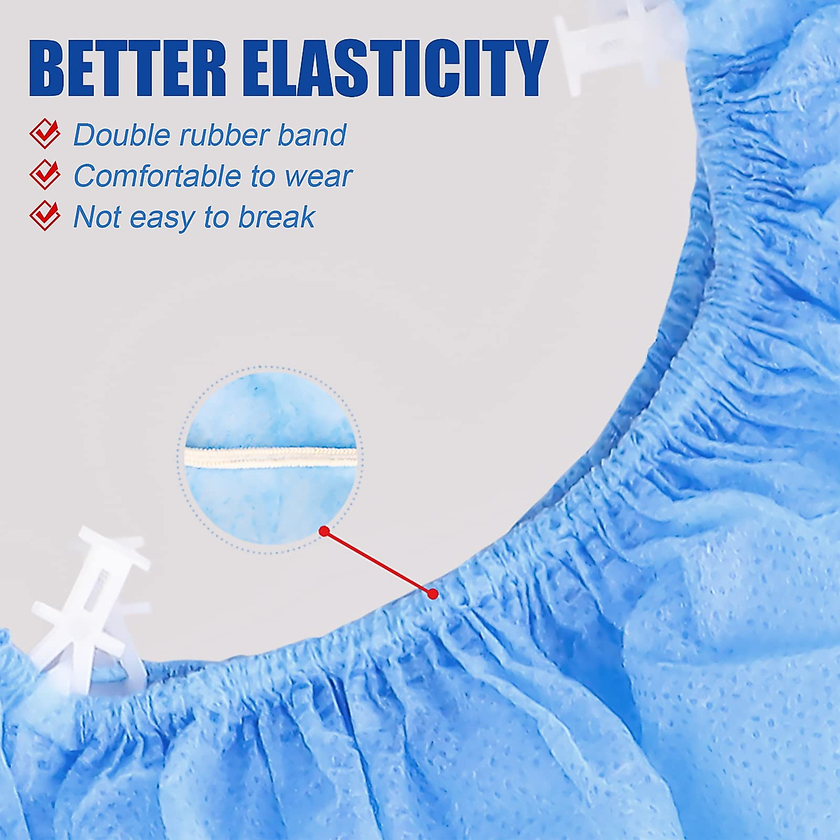 T-Buckle Shoe Cover Refills for Automatic Shoe Cover Dispenser Machine,Waterproof Shoe Cover Non Slip (50 Pcs)