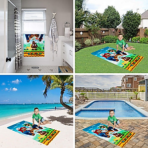 Super Mario "Official Nintendo" Kids Super Soft Cotton Bath/Pool/Beach Towel, 58 in x 28 in, By Franco