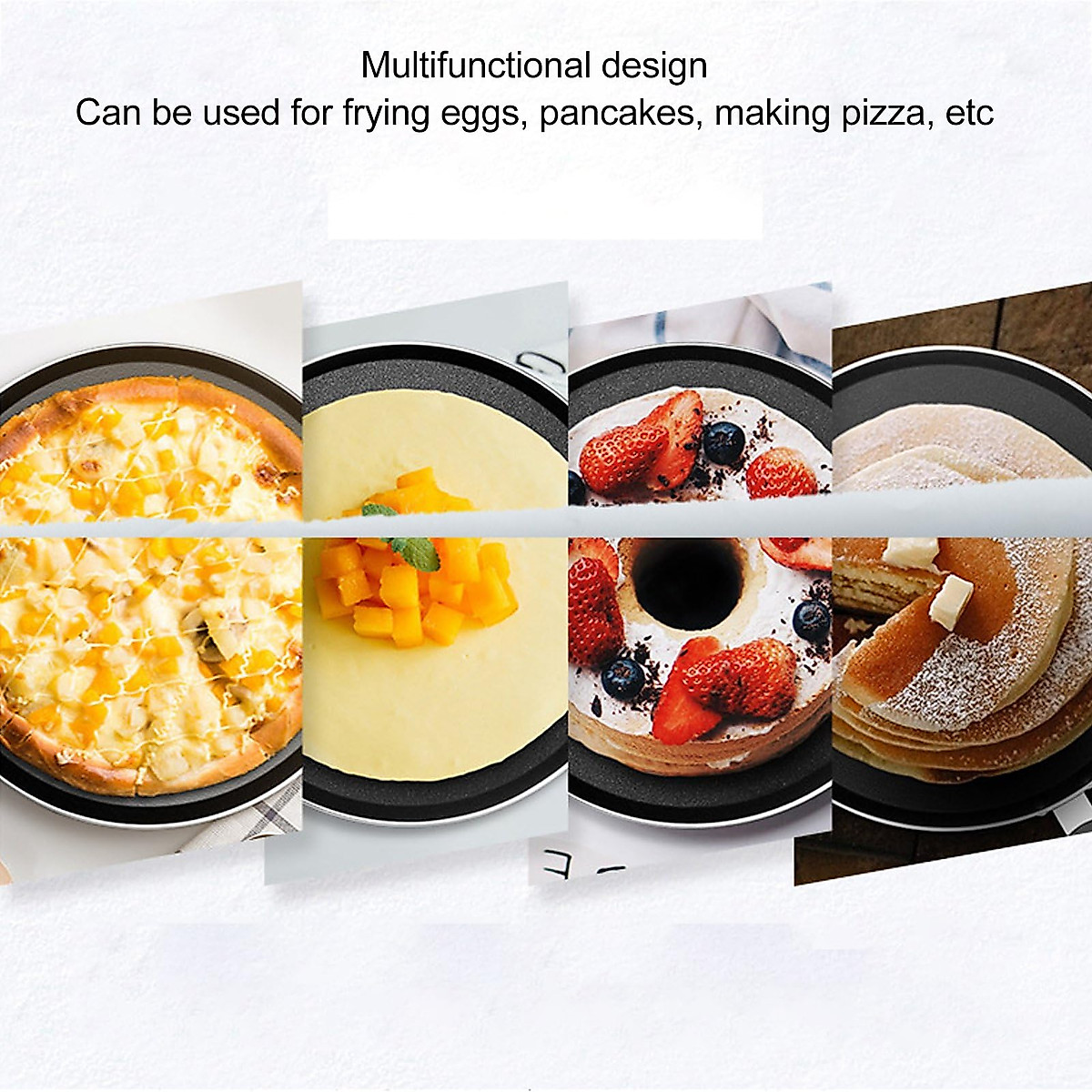 Nonstick Crepe Pan, Crepe Pan Nonstick Dosa Pan Skillet Pan Auluminium Pancake Griddle Pan Tortilla Pan Griddle Pan for Stove Top Tawa Pan for Roti Indian