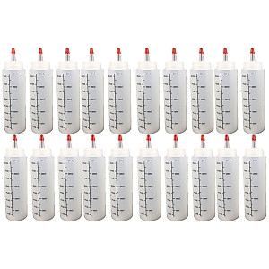 20 Pcs Ketchup Dispenser Food Container Cruet Salad Dressing Bottle Squeeze Bottles for Sauces Cooking Oil Dispenser Honey Dispenser With Cover Squeeze Sauce Bottle White