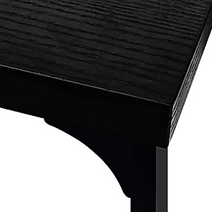 YSSOA 47 Inch Home Office Computer Desk for Working, Studying, Writing or Gaming, Black