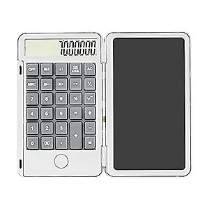 6.5 Inch 2 in 1 Rechargeable Calculator Writing Tablet Smart Drawing Tablet Graphic Handwriting Pad Board (Color : White, Size : Medium)