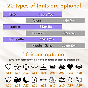 YATEDIY Personalized ID Couple Bracelets Custom Engraved Hand Braided Rope Wrist Bracelet Men Women Friendship Adjustable Custom Valentine's Day (black)