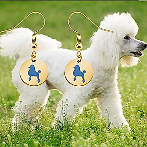 LBSBO Sigma Gamma Rho Inspired Jewelry Pretty Poodle Earrings 1922 Sorority Paraphernalia Gift (Poodle Earrings)