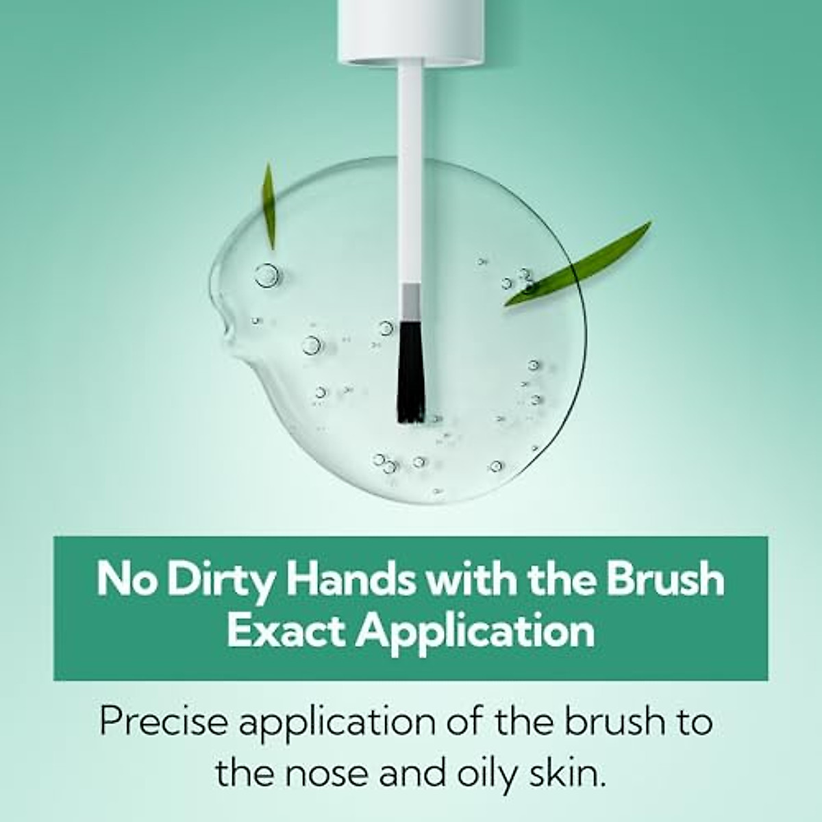 BREYLEE Blackhead Remover Mask, Tea Tree Oil Nose Pore Strips +100 papers, Puntos Negros, Peel Off Mask for Nose and Face, Pore Cleanser Purifying, Brush Desigh