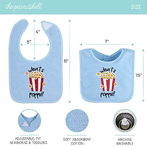 The Peanutshell Terry Bib Set for Baby Boys, 8 Pack Set for Feeding, Teething, Drooling