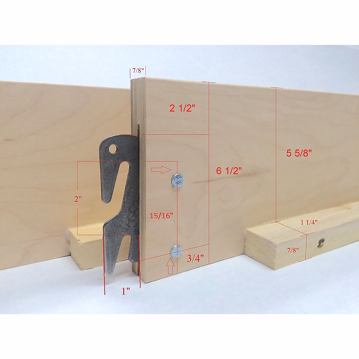 B&H Panel Company Walnut Finish Wood Bedrails (Twin/Full, Queen/King, & Cal. King Beds) (Walnut, 82")