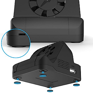 TV Docking Station for Nintendo Switch, Switch Dock Portable Switch Charging Dock Compatible with Official Nintendo Switch & OLED Model with USB 3.0 Port and Cooling Fan (Black)