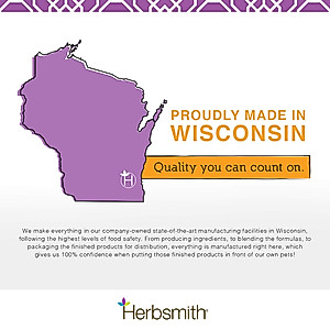 Herbsmith Sound Dog Viscosity – Advanced Joint Support for Dogs – Veterinarian Recommended Glucosamine for Dogs, Hyaluronic Acid, Chondroitin, MSM – Natural Arthritis Pain Relief – 60ct Large Chews