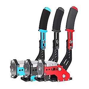 WHWEI 16bit Hall Sensor USB Handbrake SIM W/Clamp Fit for Racing Games G25/27/29 T500 FANATECOSW Dirt Rally (Color : Red)