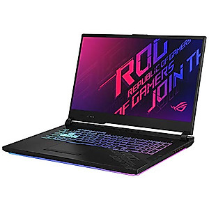 ASUS ROG Strix G17 17.3" Full HD 120Hz Gaming Notebook Computer, Intel Core i7-10750H 2.6GHz, 8GB RAM, 512GB SSD, NVIDIA GeForce GTX 1660 Ti 6GB, Windows 10 Home, Black