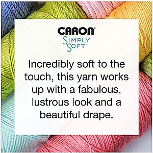 Caron Simply Soft Party Purple Sparkle Yarn - 3 Pack of 85g/3oz - Acrylic - 4 Medium (Worsted) - 164 Yards - Knitting, Crocheting & Crafts