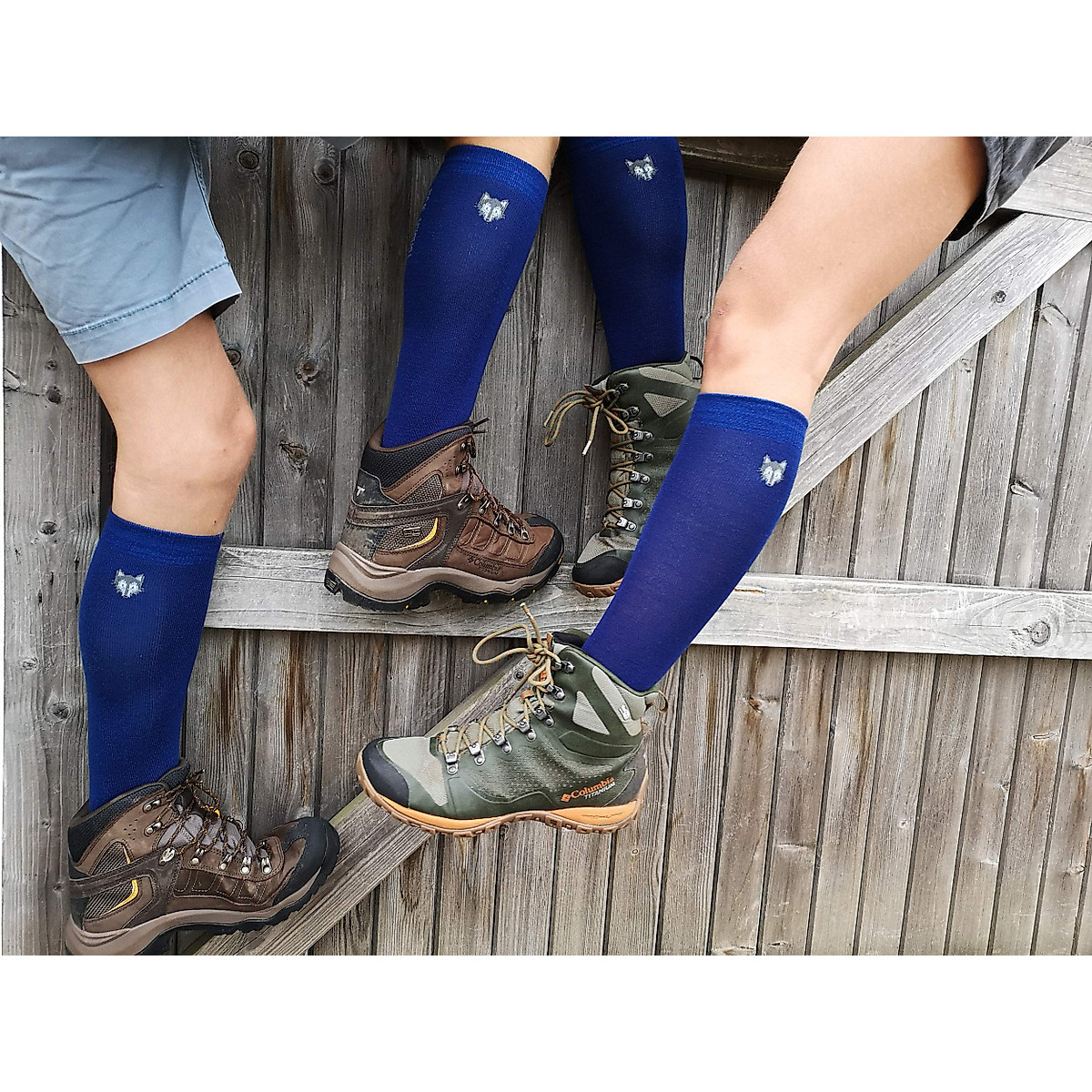 TEAM MAGNUS Tundra wolf 80% wool ski socks 3-pack - thin & warm thermal socks…