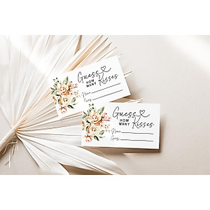 Your Main Event Prints Floral How Many Kisses For The Mrs Game, Guess How Many Bridal Shower Games and Activities
