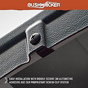 Bushwacker Ultimate BedRail Caps - SmoothBack w/ Stake Holes | 2-Piece Set, Black, Smooth Finish | 48522 | Fits 2007-2014 Chevrolet Silverado 1500, 2500 HD, 3500 HD w/ 8.1' Bed (Excludes Dually)