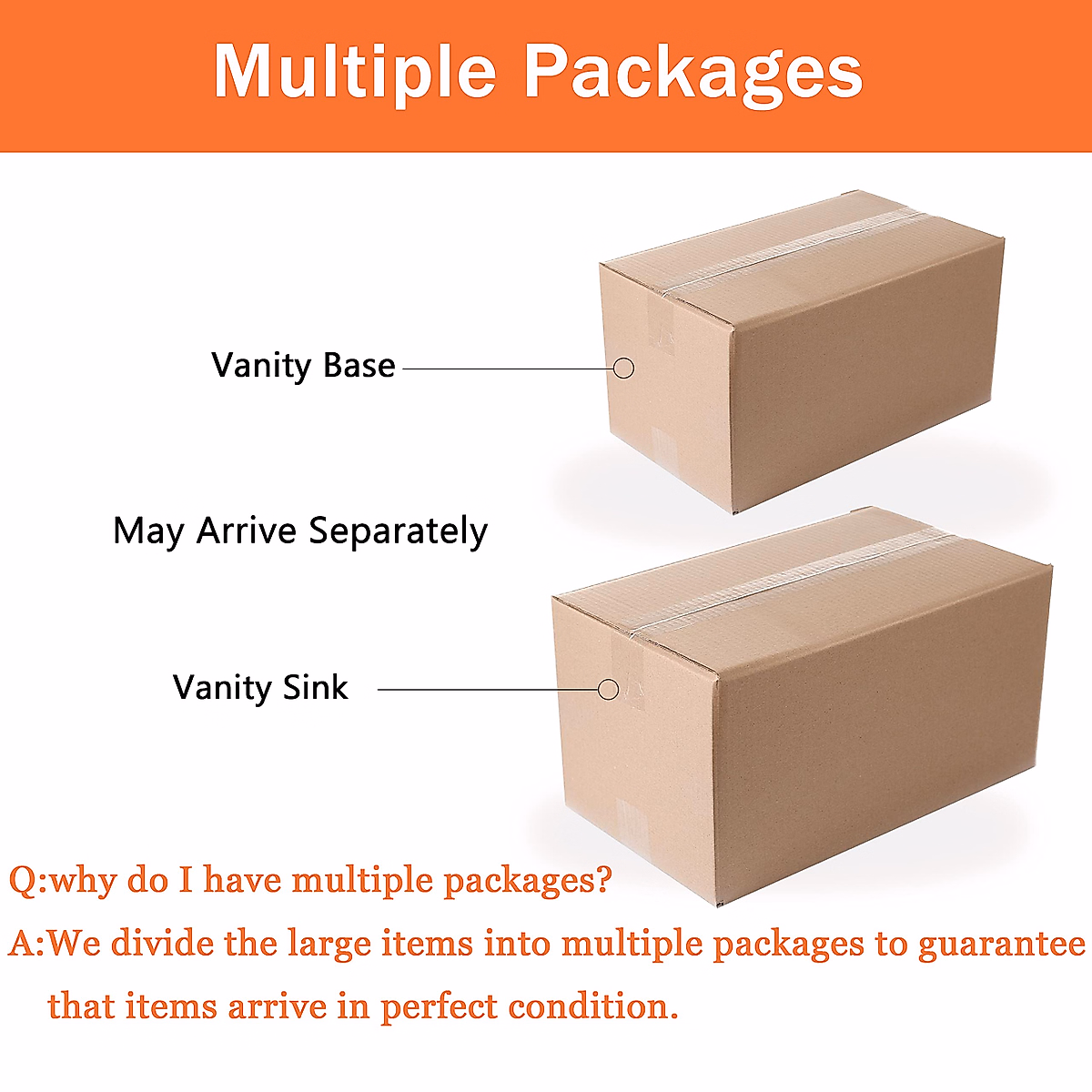 SmartEdge 24 Inch Bathroom Vanity, Modern White Floating Vanity, Wood Wall Mounted Bathroom Vanity 2 Drawers Storage Cabinet Ceramic Vessel Countertop Bath Vanity with Sink