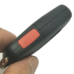 Key Fob Case Fit for VW Volkswagen Jetta Passat Golf Beetle Rabbit GTI CC EOS Replacement Key Shell 4 Buttons Keyless Entry Remote Key Fob Cover with Uncut Blade (2)