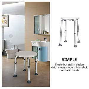 DOITOOL Shower Stool for Inside Shower, Adjustable Bath Chair Shower Bench Seat, 350lbs Bath Shower Stool Seat Bench, Handicap Bathroom Stool