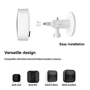 Magnetic Camera Wall Mount Stand for Blink Mini, Blink Mini 2,Blink Outdoor 4/3,Blink XT/XT2, Blink Indoor, No Tools Directly Attached to Steel or Other Magnetic Surfaces ,White